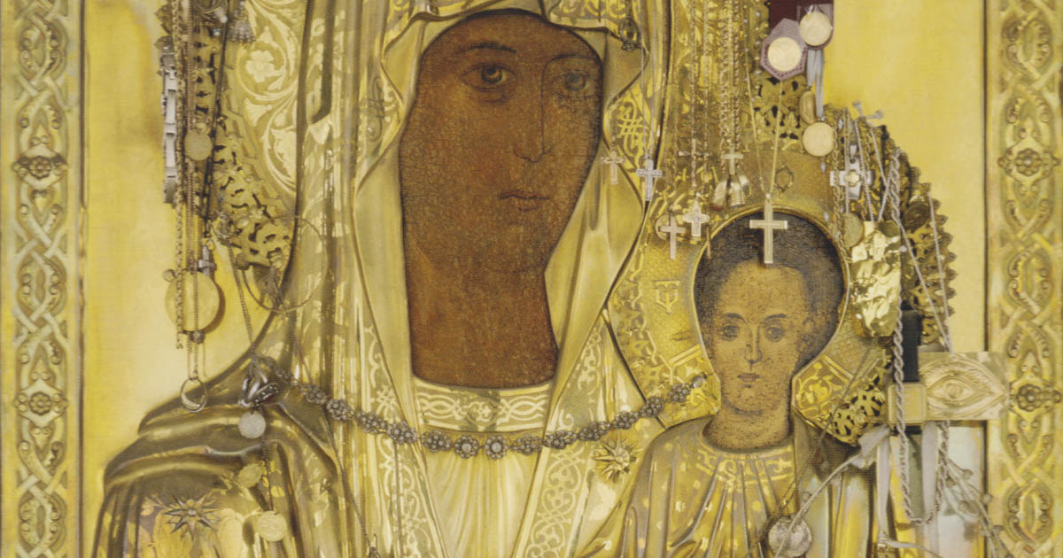 Icon of Virgin Mary Antiphonitria (She Who Responds) from Konstamonitou ...