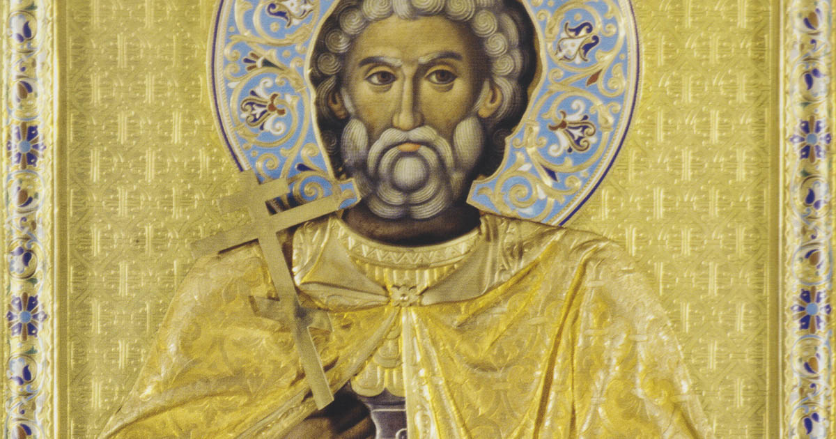 Icon of Saint Menas from Simonopetra Monastery | Mount Athos