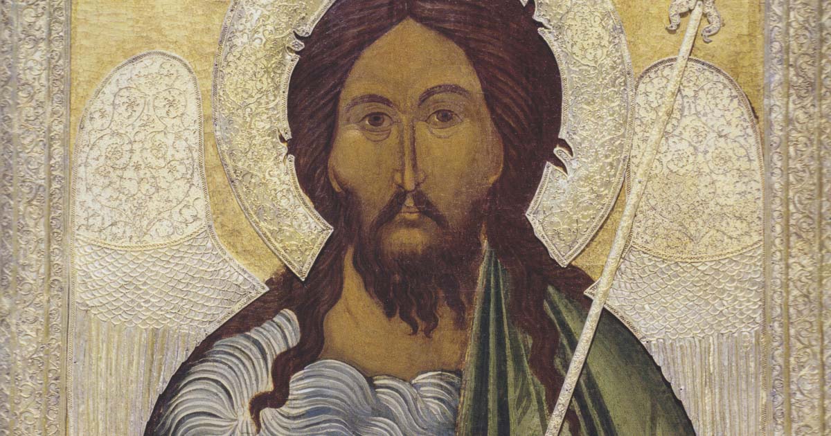 Icon of St. John the Baptist "The Old" from Dionysiou Monastery | Mount ...