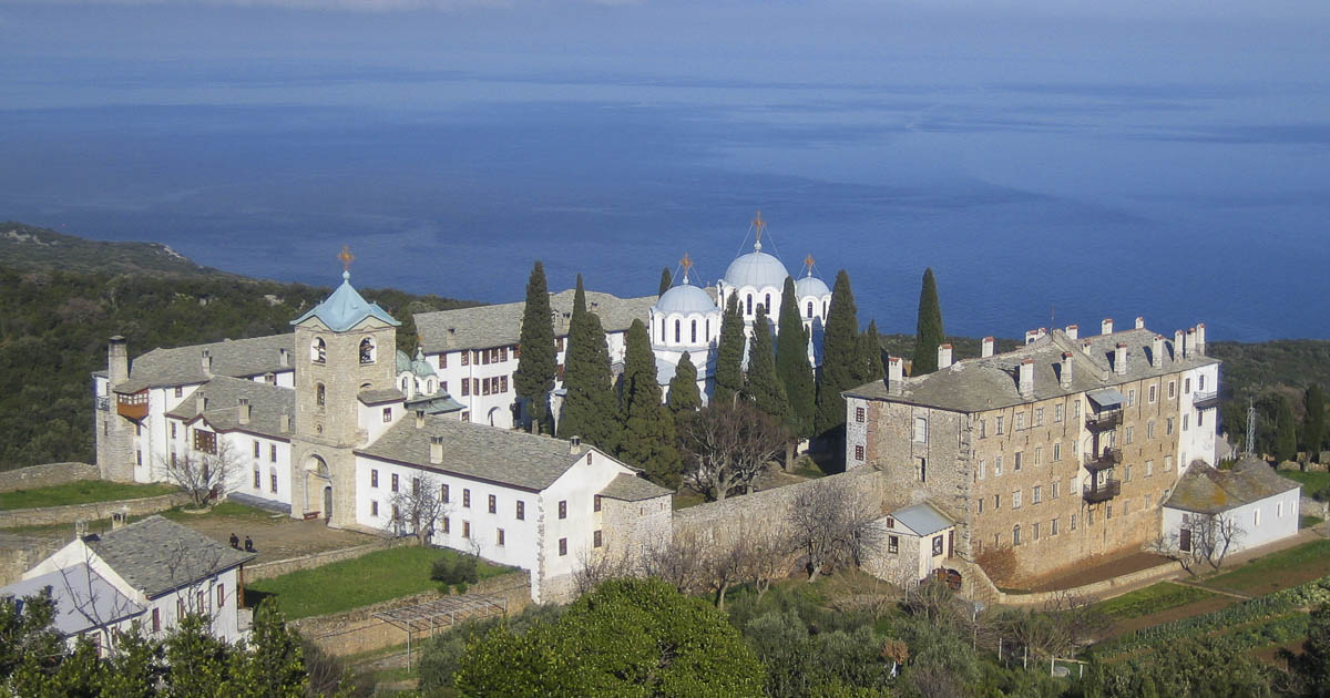 Romanian Skete of St. John the Baptist (Prodromou) on Mount Athos ...
